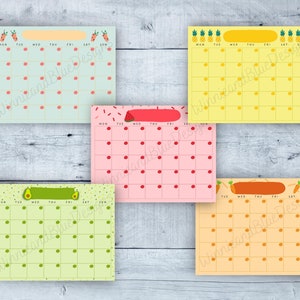 Printable Calendars, Bright Monthly Calendar, Open Digital Calendar ...