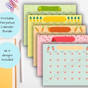 Printable Calendars, Bright Monthly Calendar, Open Digital Calendar ...