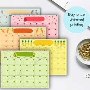 Printable Calendars, Bright Monthly Calendar, Open Digital Calendar ...