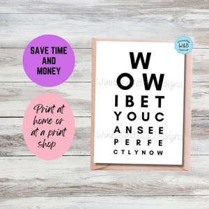 Eye Surgery Get Well Soon Card - Eye Operation Recovery Card- Funny Eye ...
