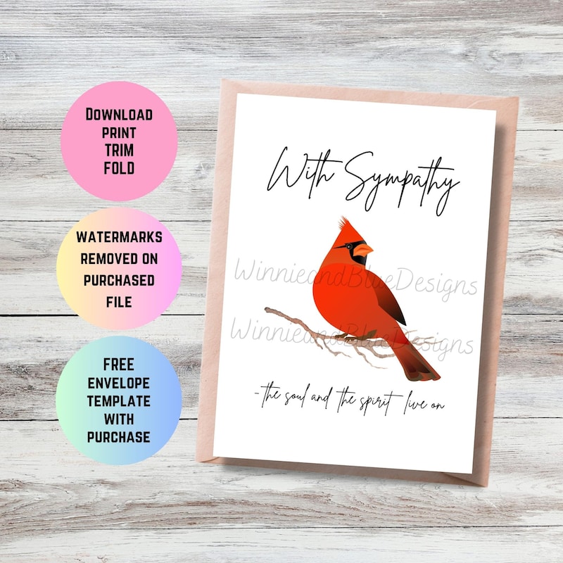 Cardinal Card - Etsy