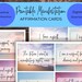 Printable Positive Affirmation Cards Beach Theme, I Am Affirmations, 28 ...