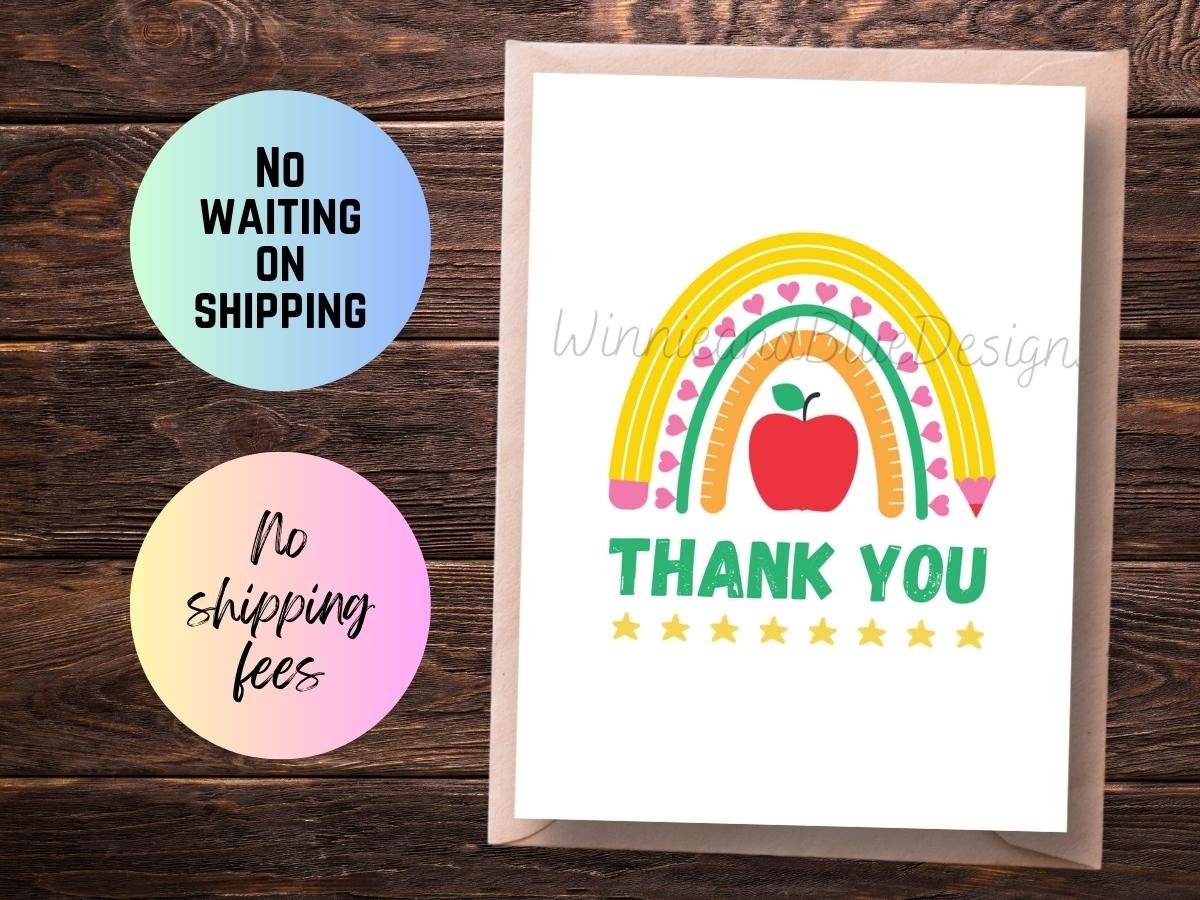 Printable Teacher Thank You Card Funny Card for Teacher - Etsy