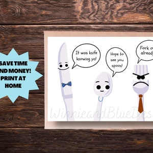 Funny Pun Goodbye Card: Retirement Card for Coworker (printable PDF) - Etsy