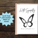 Printable Butterfly Sympathy Card, Bereavement Card, Thinking of You ...