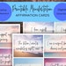Printable Positive Affirmation Cards Beach Theme, I Am Affirmations, 28 ...