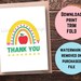 Printable Teacher Thank You Card, Funny Card for Teacher Appreciation ...