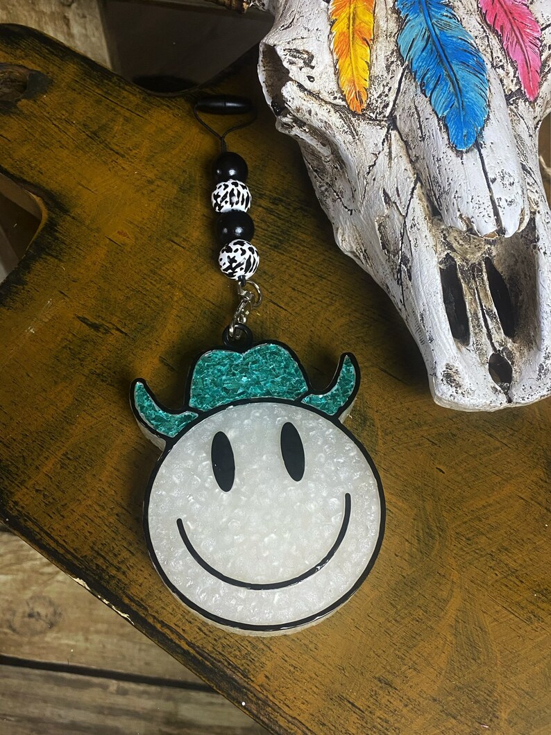 Cowboy/cowgirl Hat Smiley Face Car Freshie - Etsy