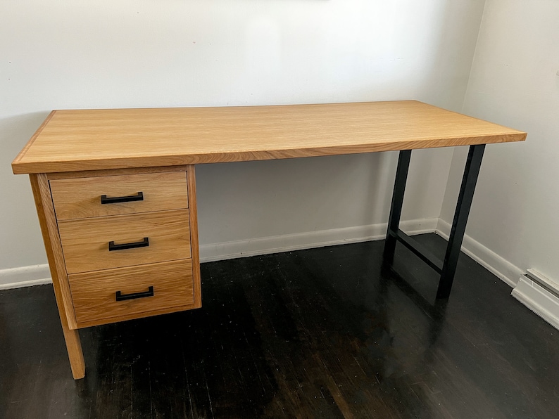 White Oak Desk - Etsy