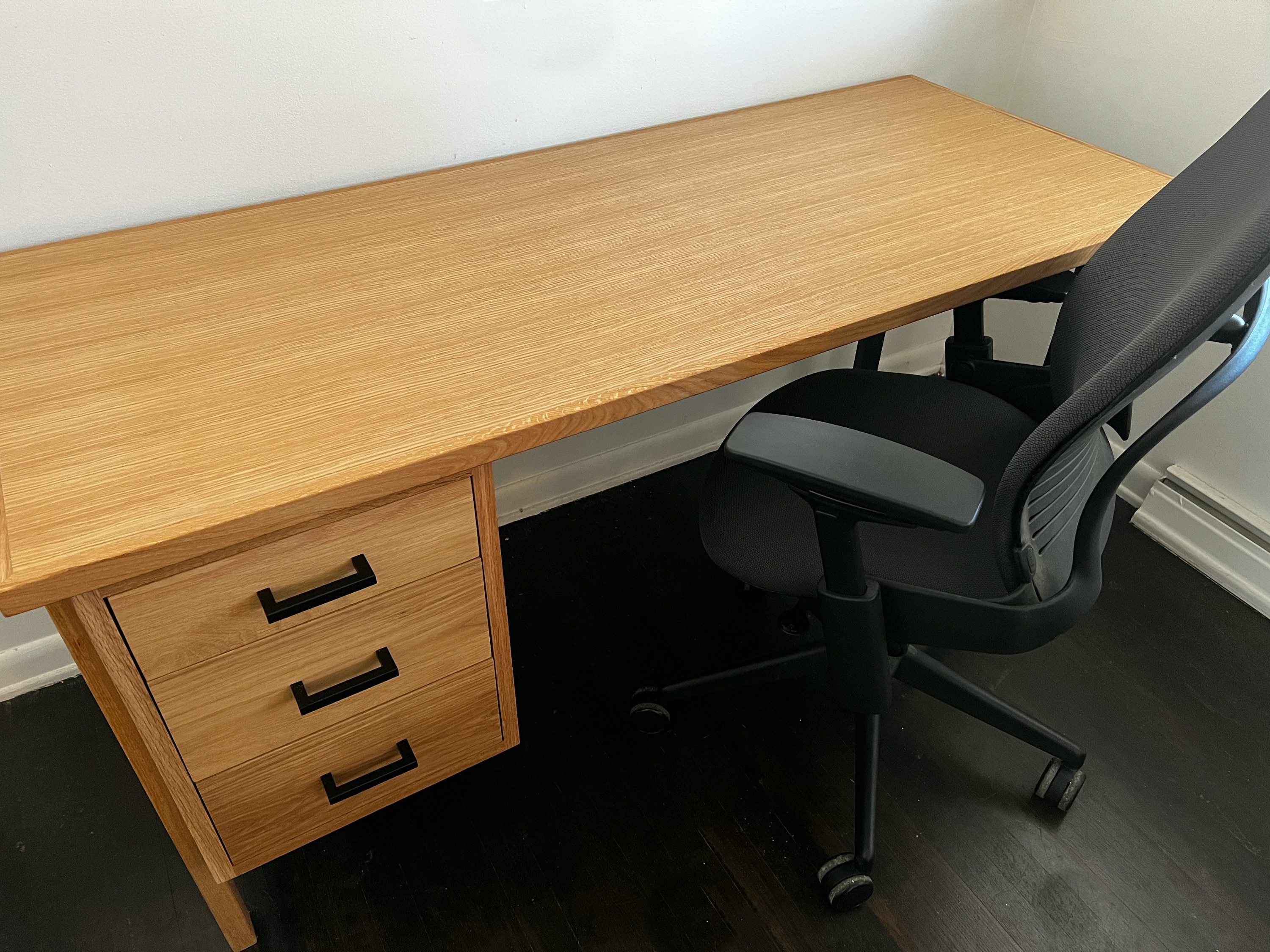 White Oak Desk - Etsy
