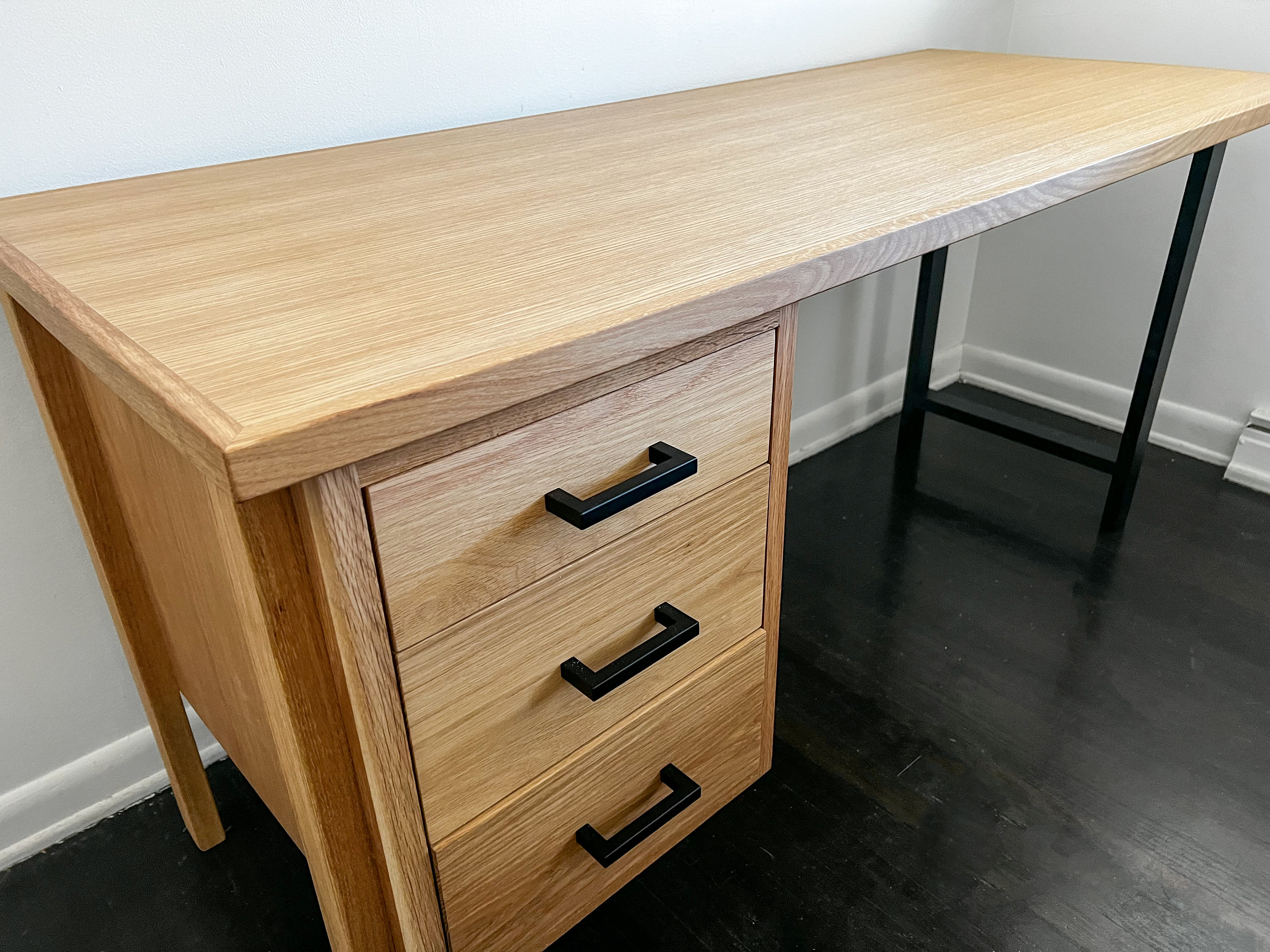 White Oak Desk - Etsy