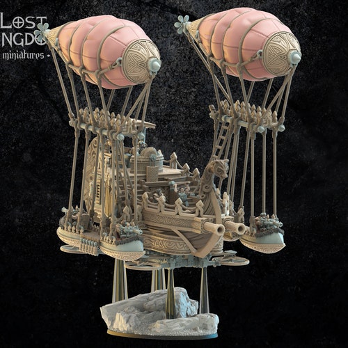 Fugl Airship Lost Kingdom Fantasy Table Top Game - Etsy
