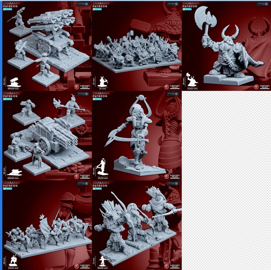 Pack February 2024 Ghamk Fantasy Table Top Game Dwarf - Etsy