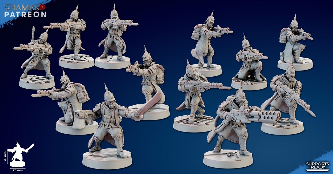 Trenchers Unit- Ghamak - Fantasy - Table Top Game - Etsy