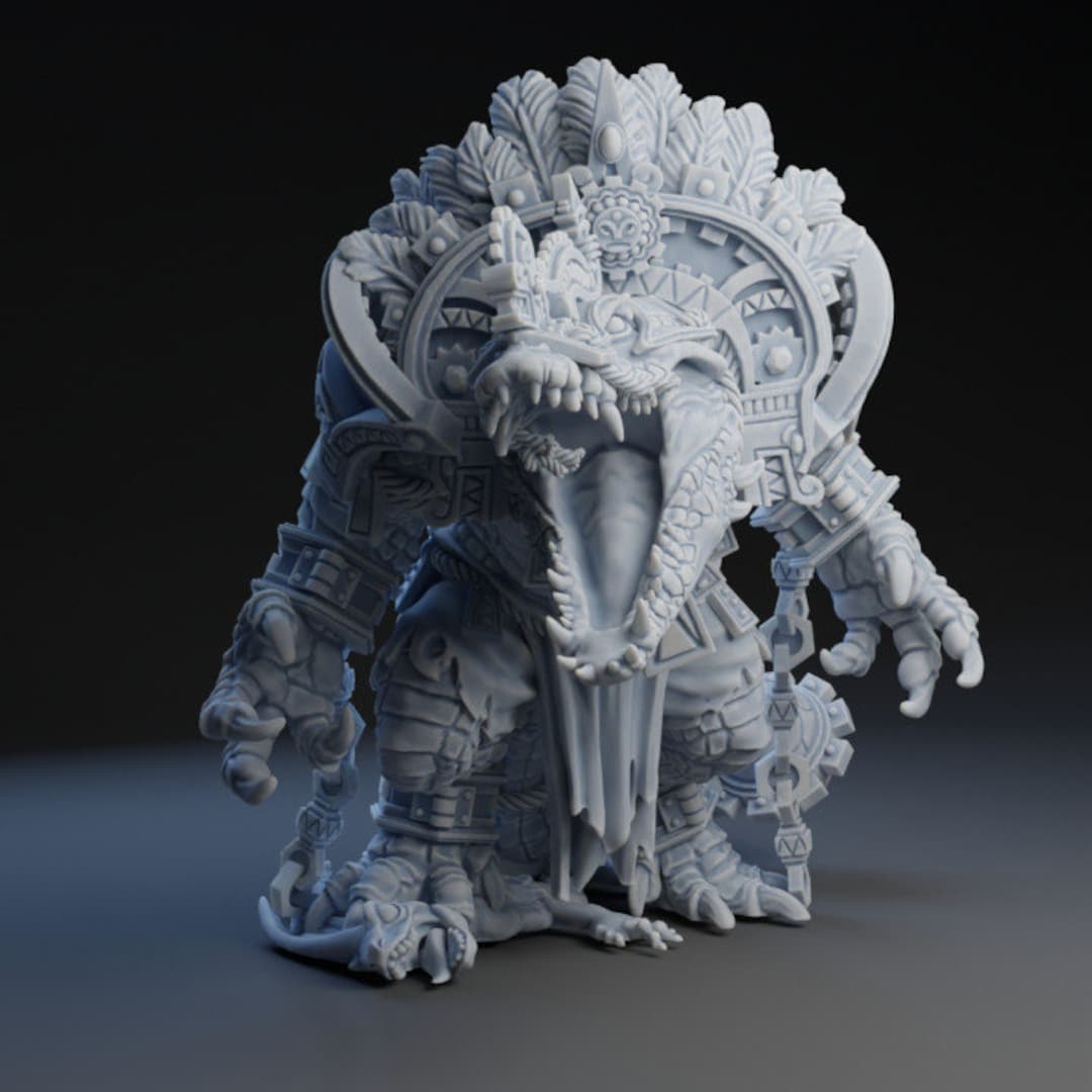 Crocodile Star Player - Brutefun Minatures - Fantasy Football - Etsy