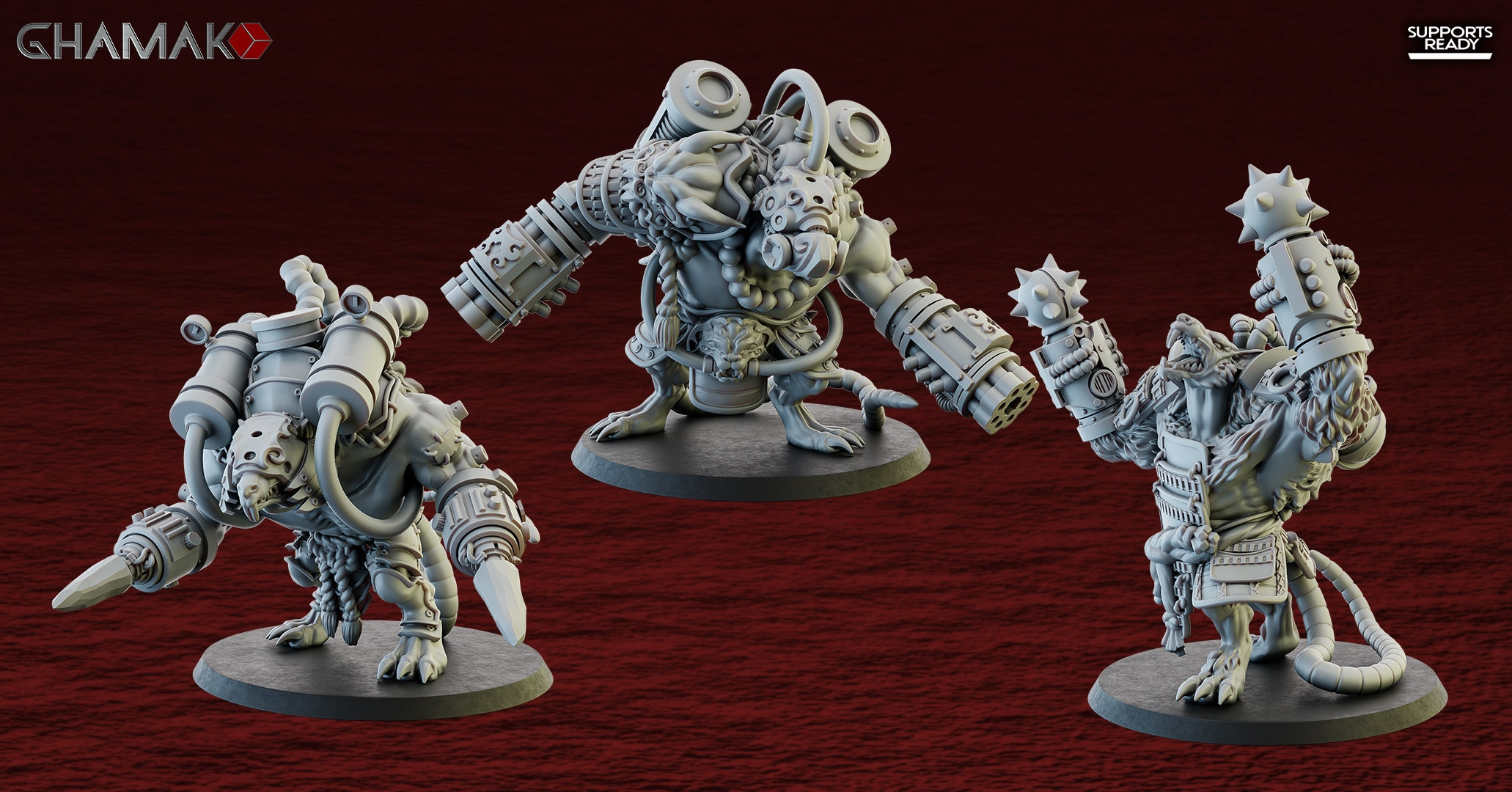 Rat-oni Unit Unit - Ghamk - Fantasy - Table Top Game - Dwarf - Etsy