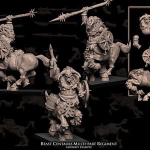 Beast Centaurs Multi-part Regiment - Avatar of War - Fantasy - Table Top Game - Etsy