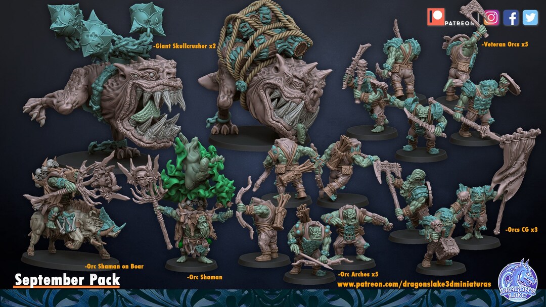 Lizardmen September Pack 2023 - Fantasy - Dragonslake - Table Top Game - Etsy