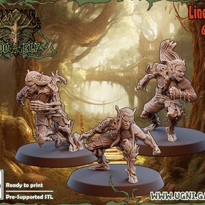 Wood Elf Team. Part 1 - UGNI Miniatures- Fantasy Football - Etsy