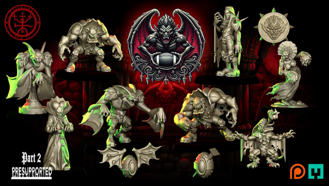 The Blood Pact Part II, Torchlight Models, Fantasy Football - Etsy
