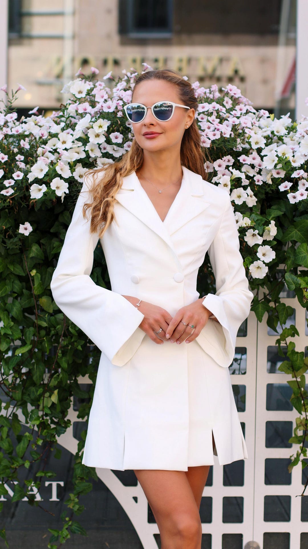 White Blazer Dress | Blazer | Long Blazer Dress | Blazer Dress Woman ...