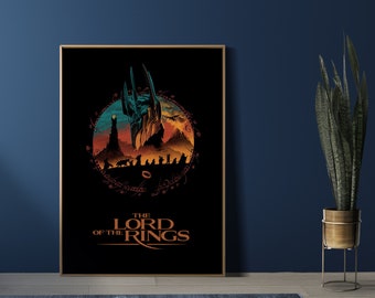 Prints Lord of The Rings Poster LOTR Room Decoration Lord of The Rings ...