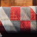 Handmade string of Flags Quilt in Red, Cream, Black Patterned Cotton ...