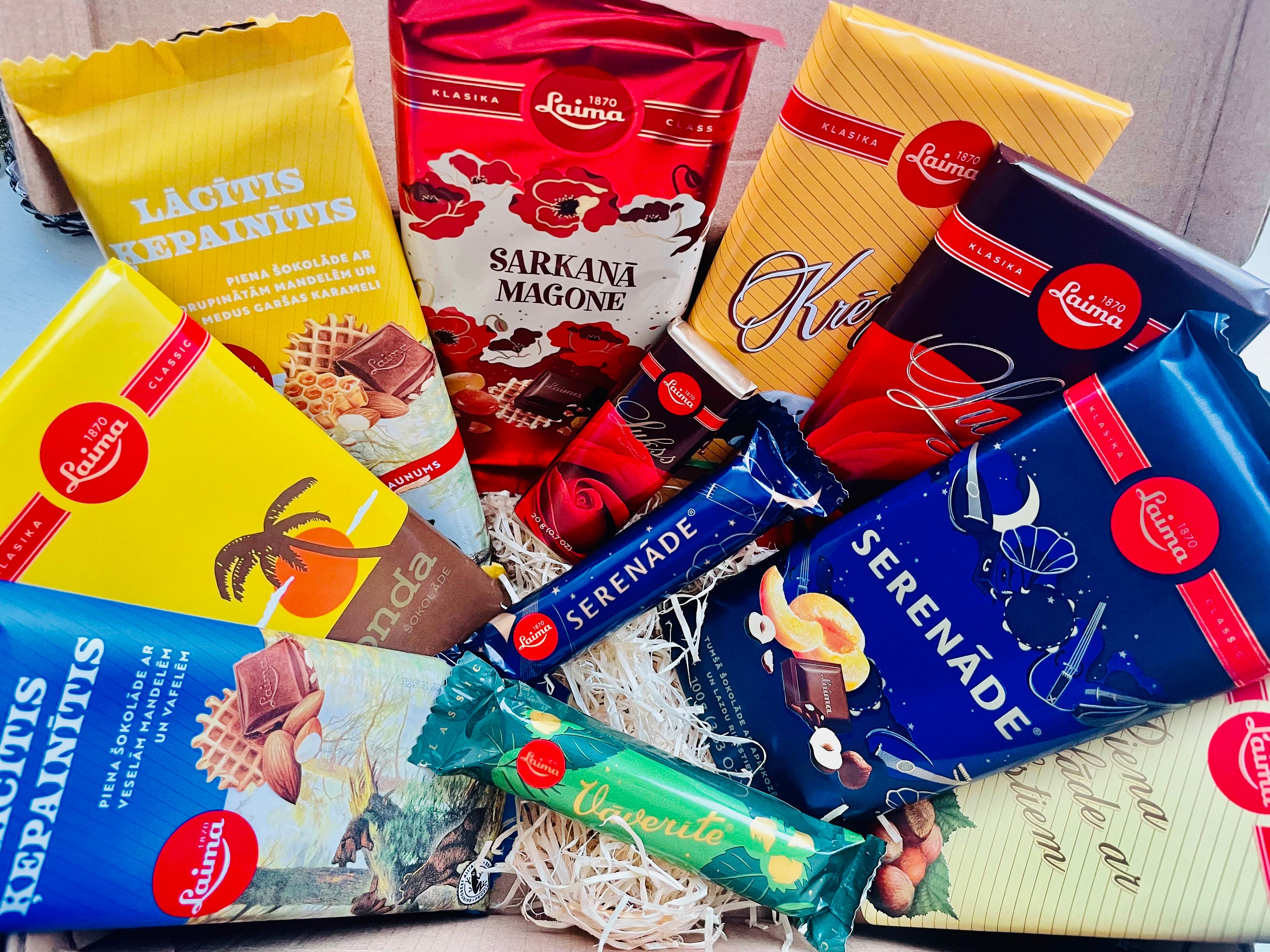 Milk Chocolate Giftbox, Classical LAIMA Sweet Selection From Latvia - Etsy