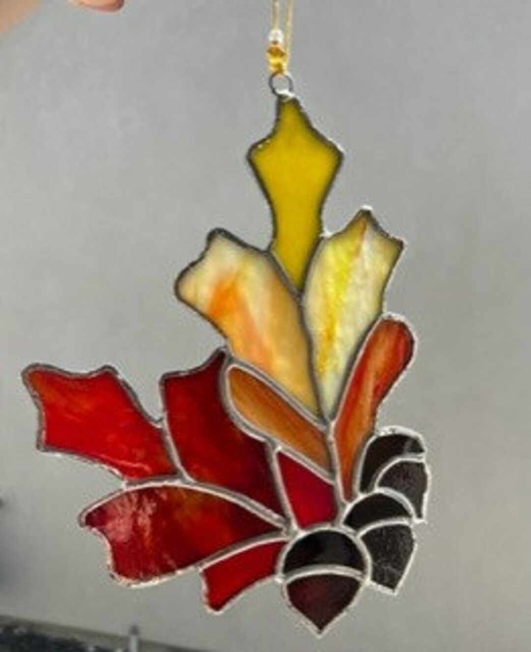 Autumn Leaf Sun Catcher - Etsy