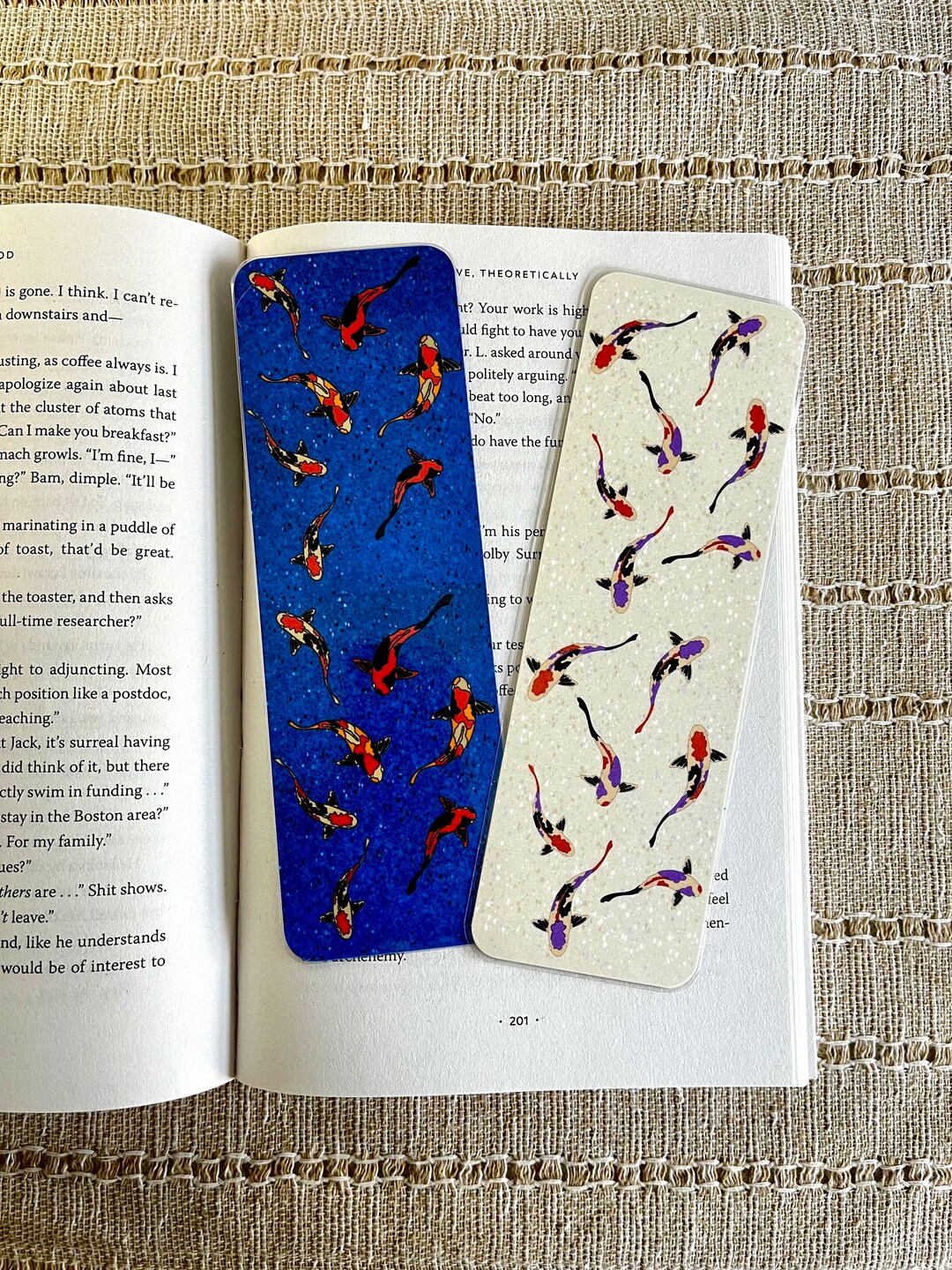 Koi Fish Bookmark - Etsy