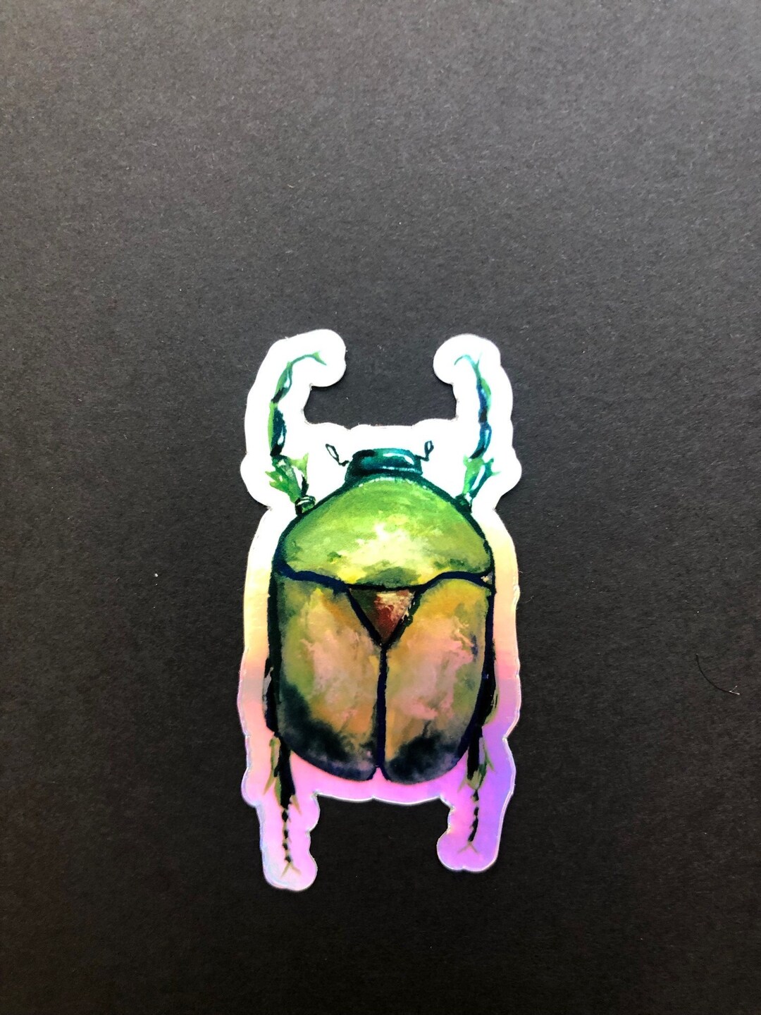 Beetle Stickers, June Bug Holographic Sticker, Waterproof Insect Decals ...