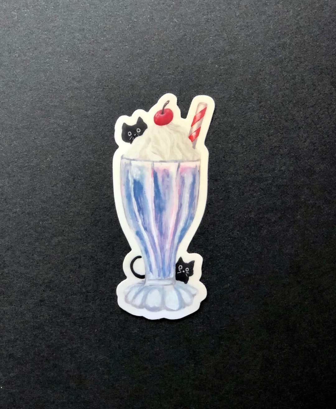Black Cat Stickers, Milkshake Decals, Hide and Seek Collection ...