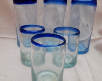 Blue Rimmed Glasses - Etsy
