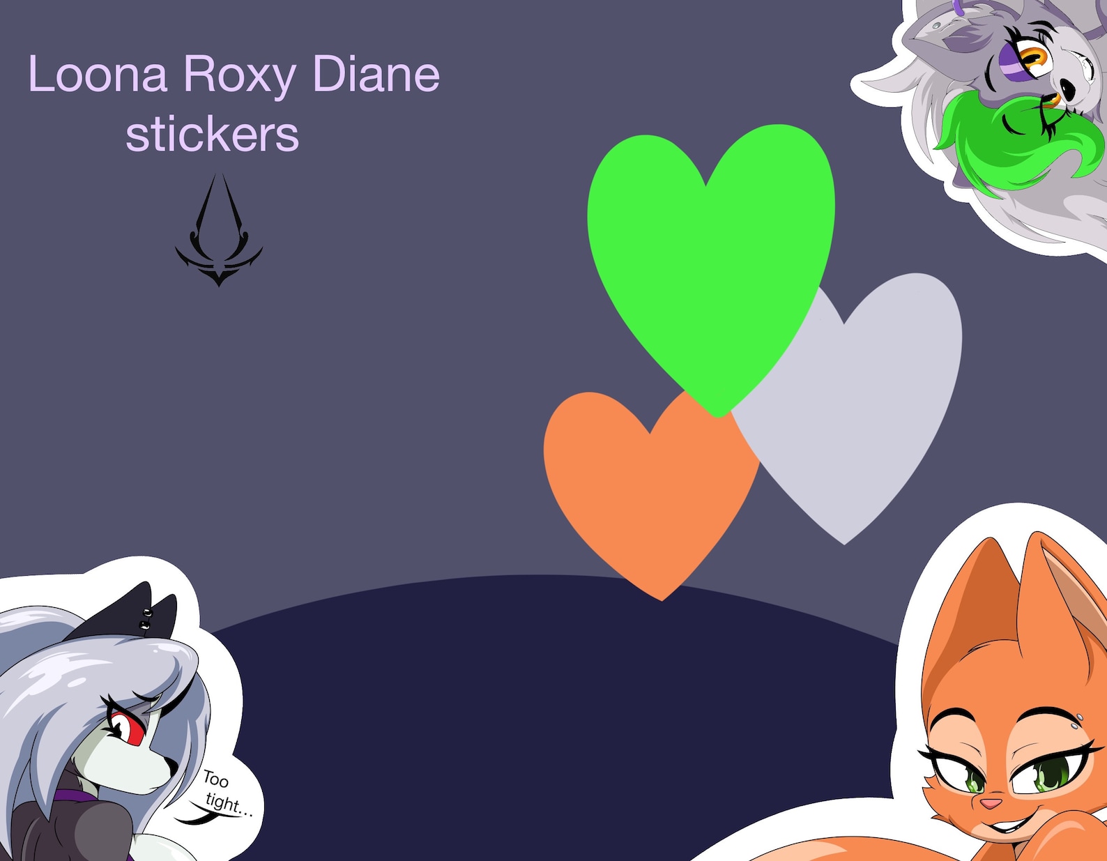 Loona Roxy Diane Stickers - Etsy