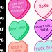 Candy Hearts | Set of 6 | SVG, Png, Dxf, Jpg & Eps. Funny Candy Heart ...
