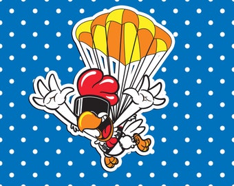 Flying Chicken - Etsy