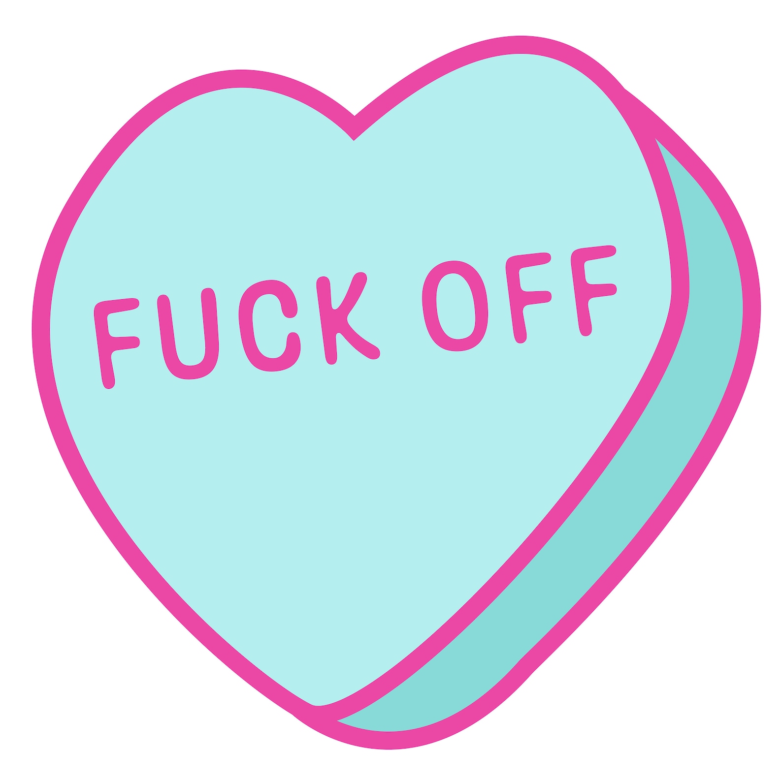 Candy Hearts Set of 6 SVG, Png, Dxf, Jpg & Eps. Funny Candy Heart Svg ...