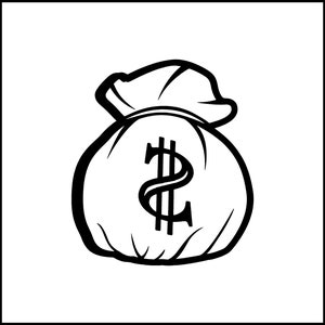 Money Bag #2 Vinyl Decal - Etsy