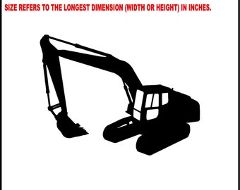 Heavy Equipment Decal - Etsy