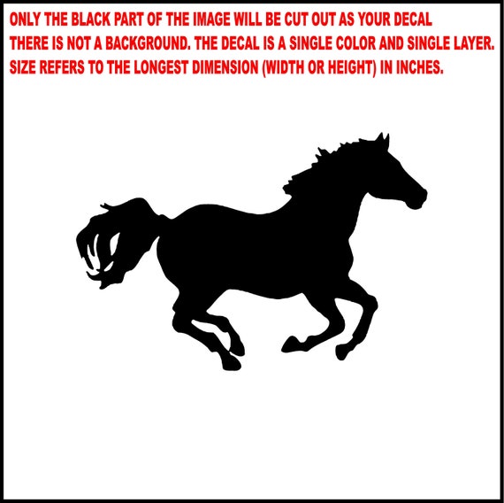Horse Running 3 Vinyl Decal/sticker for - Etsy