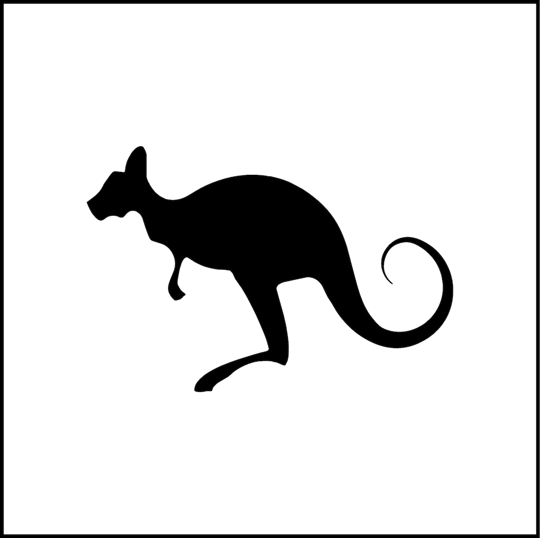 Kangaroo Vinyl Decal/sticker for Laptop/car/truck/rv/motorhome/windows ...