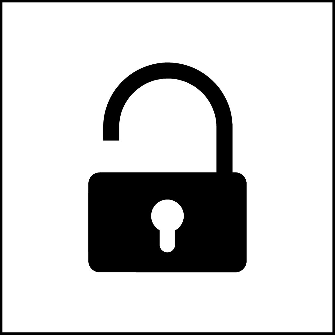 Un Locked Lock Vinyl Decal/sticker for Laptop/car/truck/rv/motorhome ...