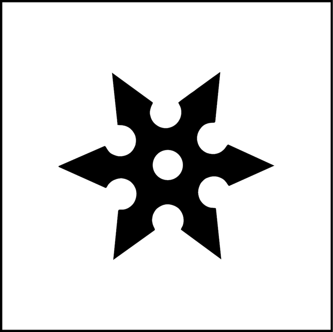 Ninja Throwing Star Vinyl Decal/sticker for Laptop/car/truck/rv ...