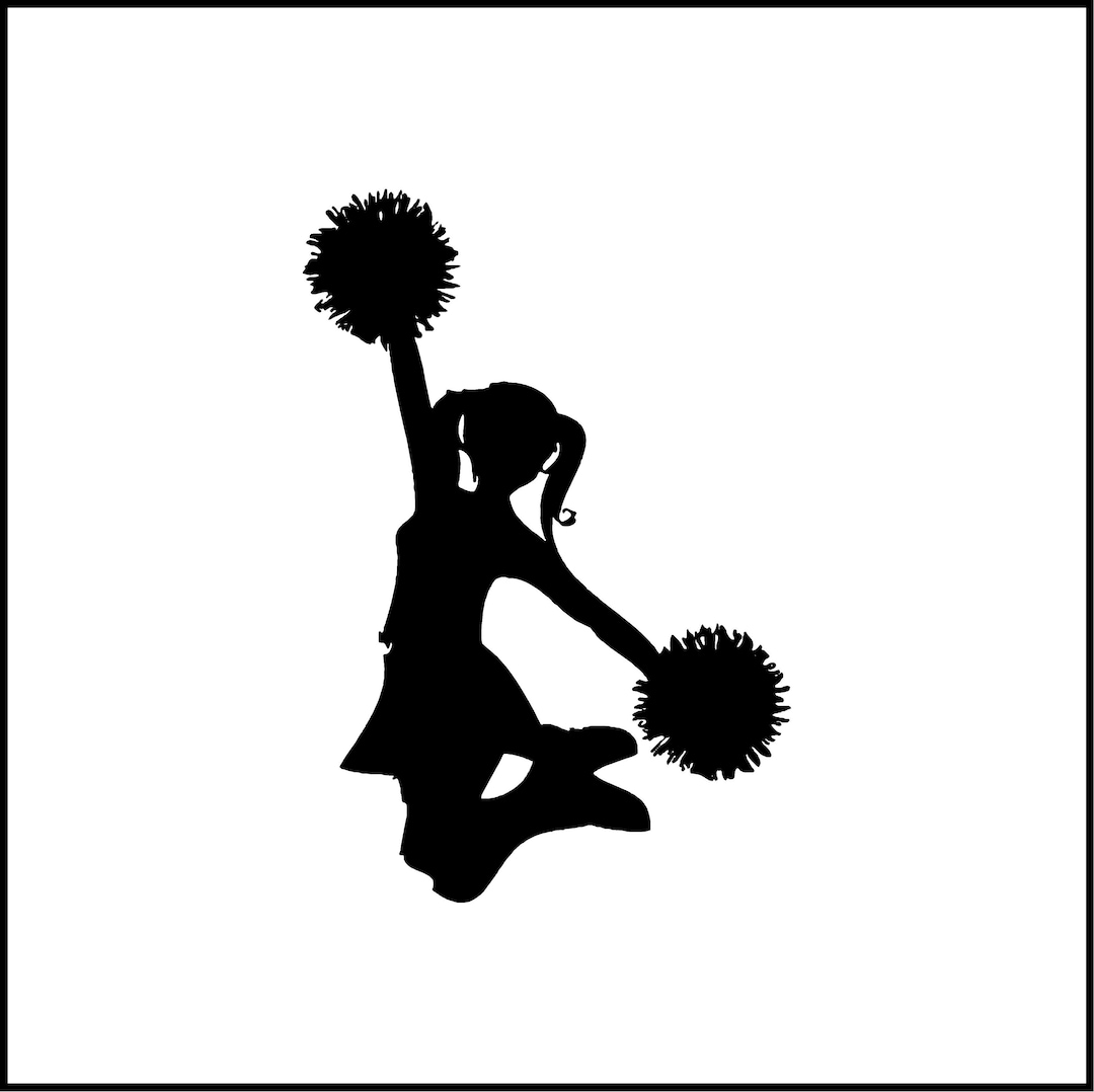 Cheerleader Pom Poms Vinyl Decal/sticker for Laptop/car/truck/rv ...