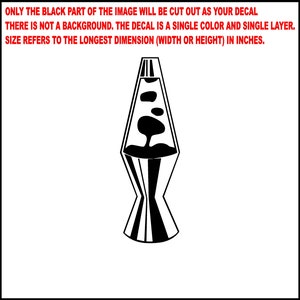 Lava Lamp Vinyl Decal/sticker for | Etsy