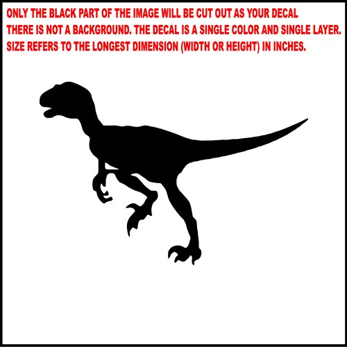 Dinosaur Velociraptor Decal Dinosaur Vinyl Decal - Etsy