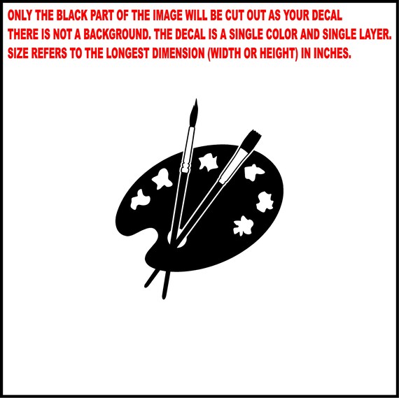 Paint Set Artist Vinyl Decal/sticker for | Etsy