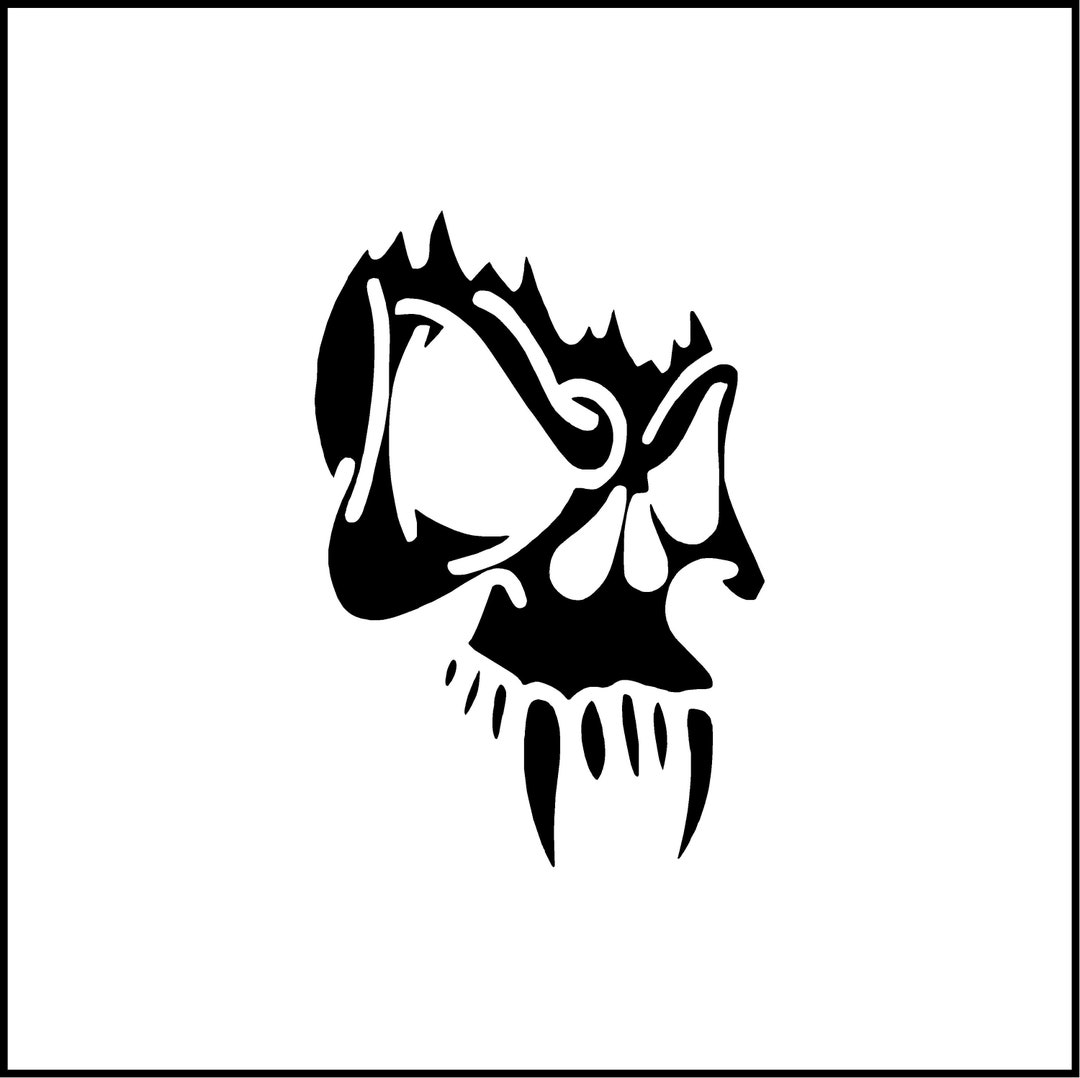 Skull Side #3 Vinyl Decal - Etsy