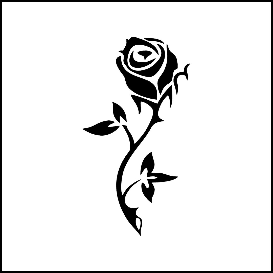 Rose Flower Vinyl Decal Sticker For Laptop Car Truck Rv Motorhome