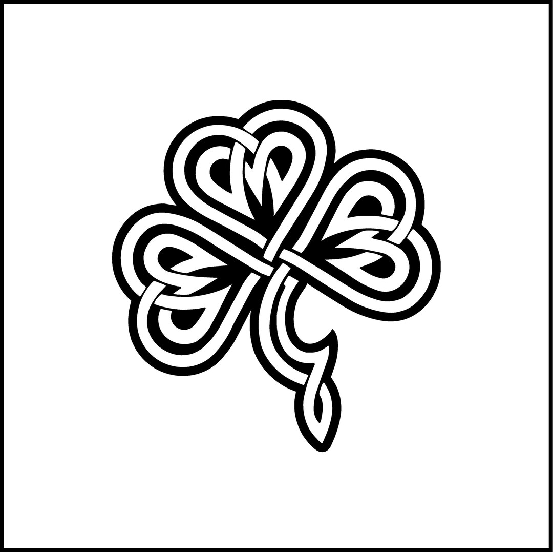 Celtic Shamrock Three Leaf Clover Symbol Vinyl Decal - Etsy